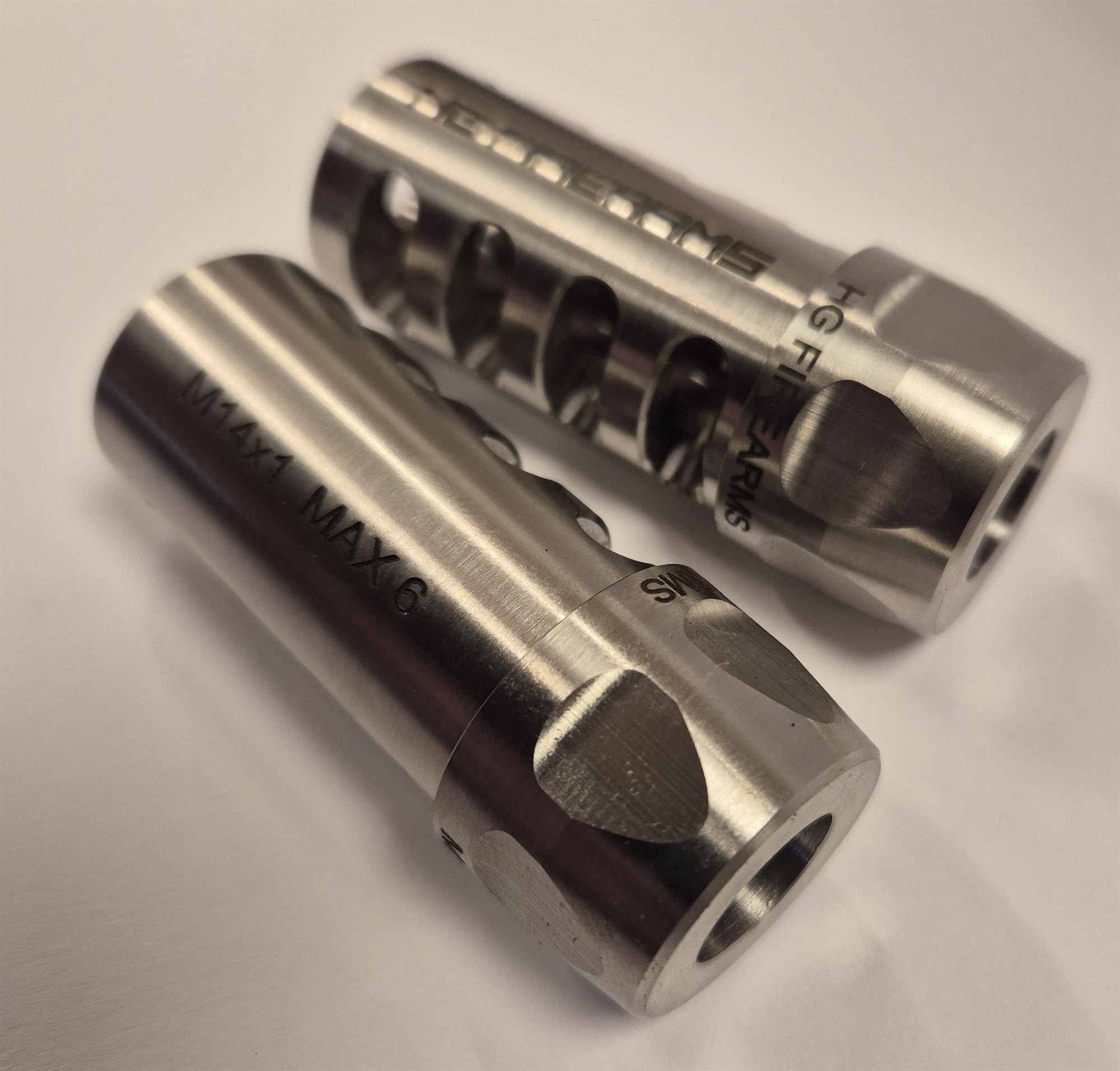 Muzzle brake - Tactical - w. LOCK NUT - MAX 6mm