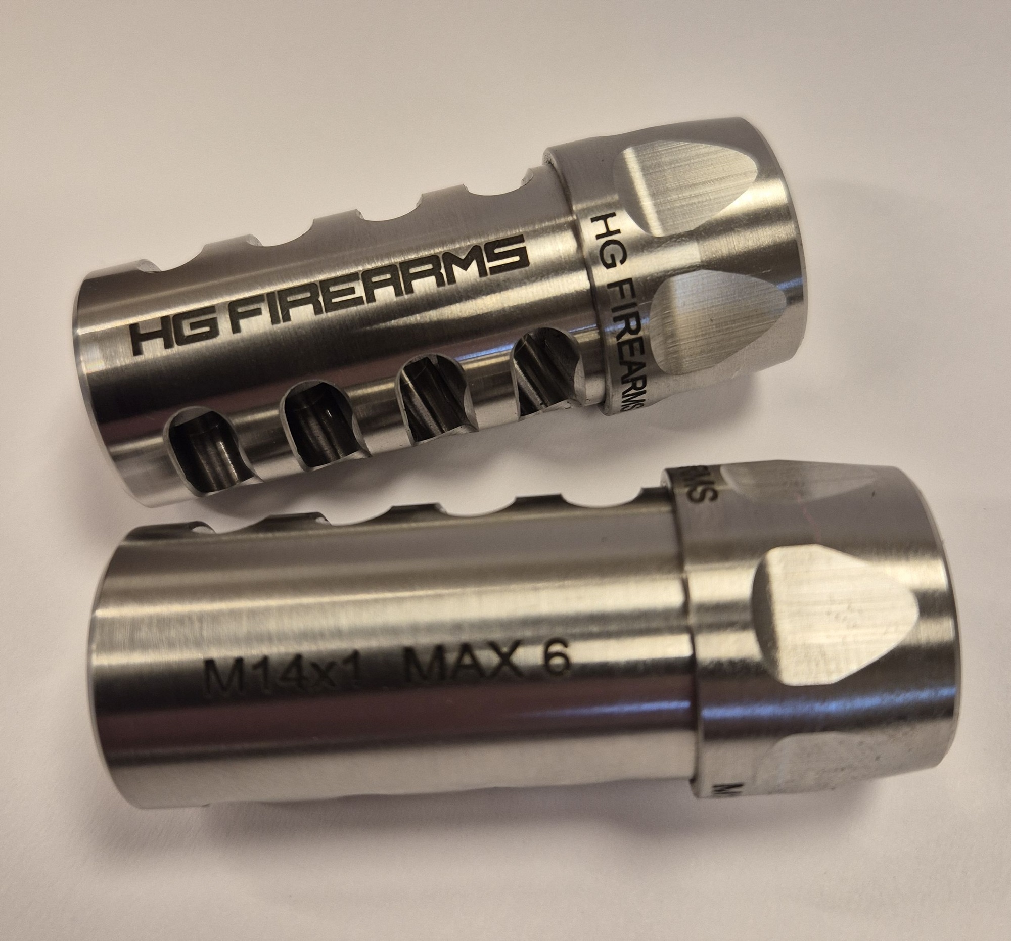 Muzzle brake - Tactical - w. LOCK NUT - MAX 6mm